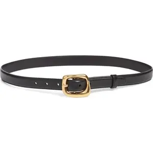 FRAME Buckle Leather Belt - Black