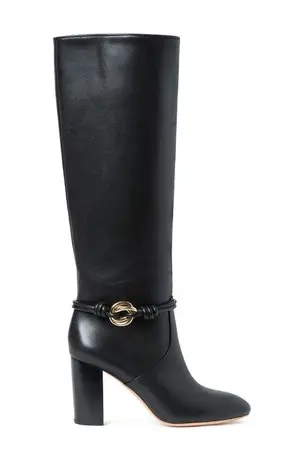 LOEFFLER RANDALL Goldy Tall Boots - Black/gold
