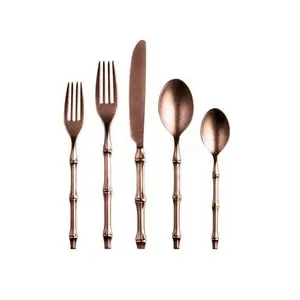MEPRA Bali Flatware Set5 Pieces Pewter Bronze