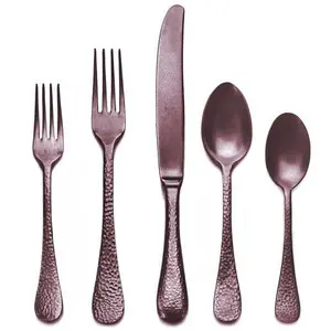 MEPRA Epoque Flatware Set20 Pieces Pewter Bronze