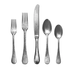 MEPRA Epoque Flatware Set20 Pieces Pewter Silver