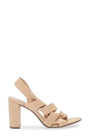 KOKO + PALENKI Brandy Slingback Sandal - Beige Leather