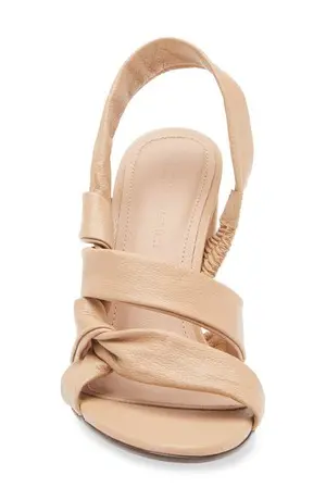 KOKO + PALENKI Brandy Slingback Sandal - Beige Leather