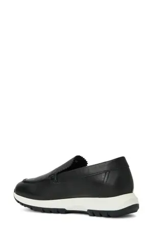 Aquatalia Karena Weatherproof Leather Slip-on Sneakers - Black