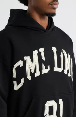 CRIMINAL DAMAGE Destroyed Logo Cotton Hoodie