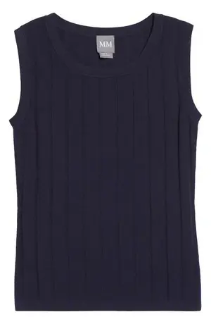 MM BY MAX MARA Valido Rib Knit Sleeveless Top