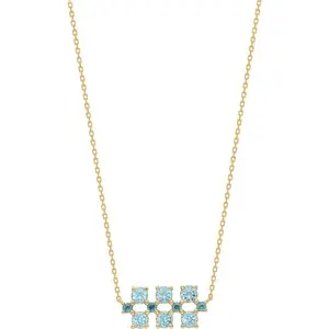 Bony Levy Blue Topaz Pendant Necklace
