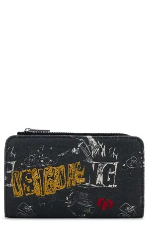 Desigual Mixed Media Continental Wallet