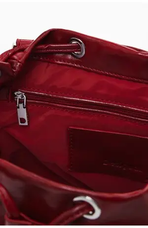 Desigual Bow Accent Faux Leather Backpack