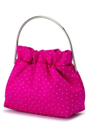 OLGA BERG Archie Top Handle Clutch - Fuchsia