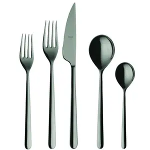 MEPRA Linea Flatware Set20 Pieces Black Gold