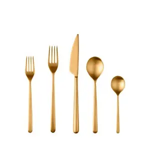 MEPRA Linea Flatware Set20 Pieces Ice Gold