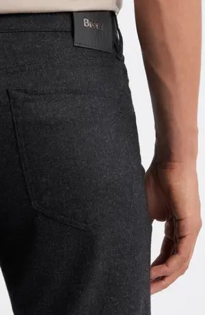 BRAX Chuck Modern Fit Ceramica Flannel Five-pocket Pants - Anthracite