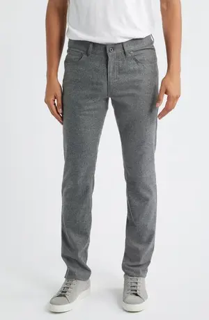 BRAX Chuck Modern Fit Ceramica Flannel Five-pocket Pants - Graphite