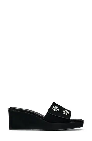 Tory Burch T-lock Wedge Sandal - Perfect Black