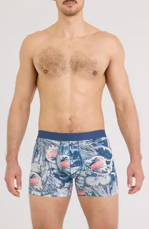 SAXX Droptemp™ Cooling Cotton Boxer Briefs - Botanique-washed Ind