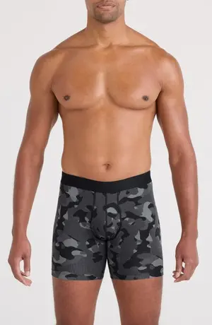 SAXX Droptemp™ Cooling Cotton Boxer Briefs Pebble Camo-graphite