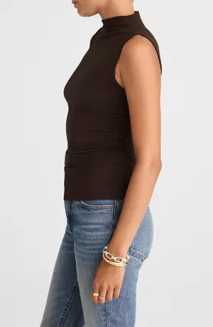 Madewell Sleeveless Mock Neck Top