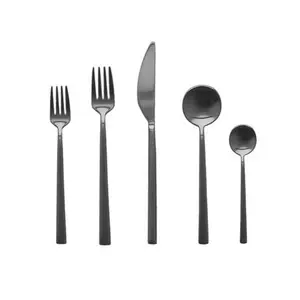 MEPRA Movida Flatware Set20 Pieces Ice Black Gold
