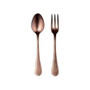 MEPRA Epoque Serving Set2 Pieces - Pewter Bronze