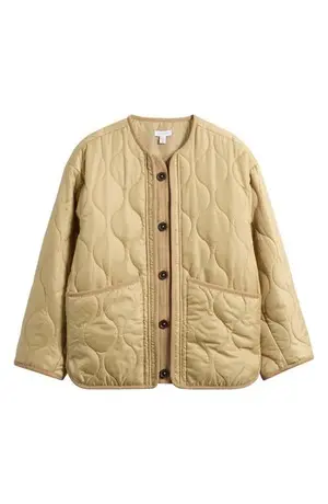 Topshop Double Layer Quilted Jacket