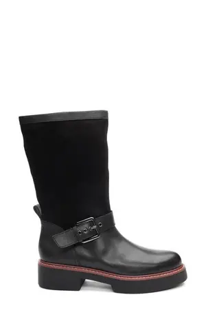 Sanctuary Milena Leather Boots - Black Leather/suede