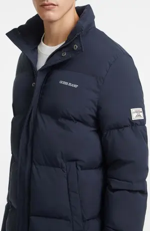 Guess Quilted Puffer Jacket - Navy