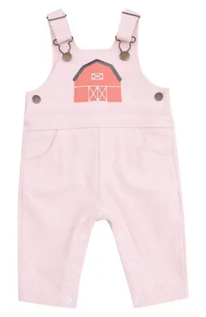 ANGEL DEAR Little Farm Corduroy Overalls - Pink