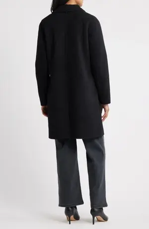 Michael Kors Wool-blend Tailored Coat With Scarf