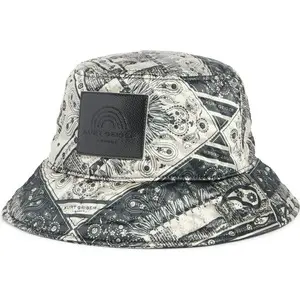 Kurt Geiger Bandana Print Quilted Bucket Hat - Black