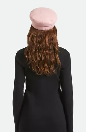 Brixton Kayla Bouclé Cap - Soft Pink Boucle