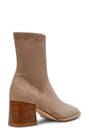 Steve Madden Pammy Block Heel Bootie - Taupe