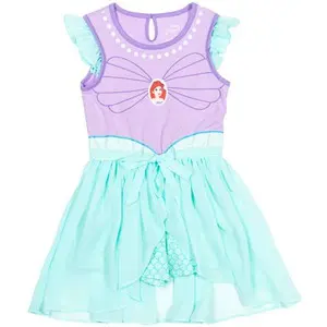 Disney Princess Sleeveless Romper - Princess Ariel Purple Purple