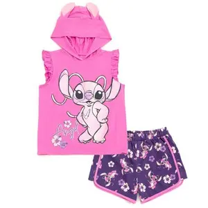 Disney Cosplay Tank Top And Shorts Set - Angel Pink Pink
