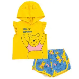 Disney Cosplay Tank Top And Shorts Set - Winnie The Pooh Yellow
