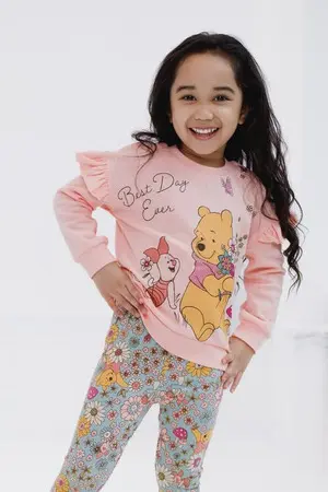 Disney Sweatshirt & Leggings Set - Winnie The Pooh Orange