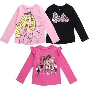 BARBIE 2-pack Long Sleeve T-shirts - Pink/black