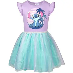 Disney Sleeveless Tulle Dress - Lilo & Stitch Multicolor