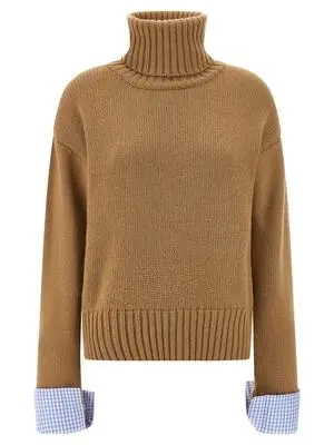 MAISON JEJIA Vichy Cuffs Sweater