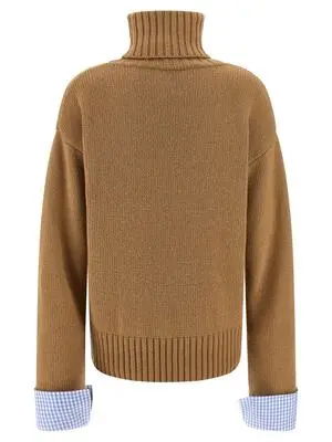 MAISON JEJIA Vichy Cuffs Sweater
