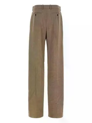 Saint Laurent Pleated Wool Trousers