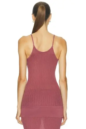 SKIMS Sheer Knit Long Tank Top