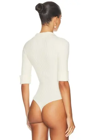 HELSA Devora Polo Bodysuit - Ivory