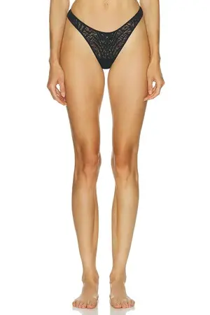 Wolford Animalier Thong - Black