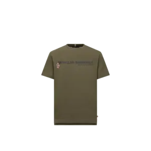 Moncler Logo Cotton T-shirt - Green