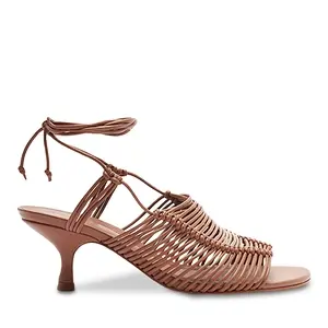 Farm Rio Macrame Ankle Tie Sandals