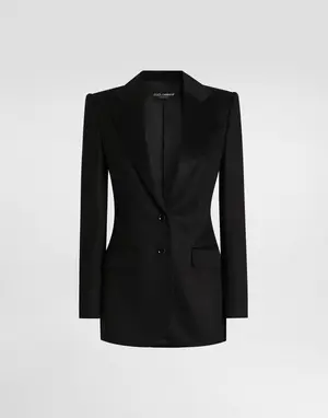 Dolce & Gabbana Single-breasted Silk And Cashmere Jacket