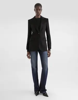 Dolce & Gabbana Single-breasted Silk And Cashmere Jacket