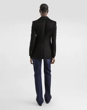Dolce & Gabbana Single-breasted Silk And Cashmere Jacket