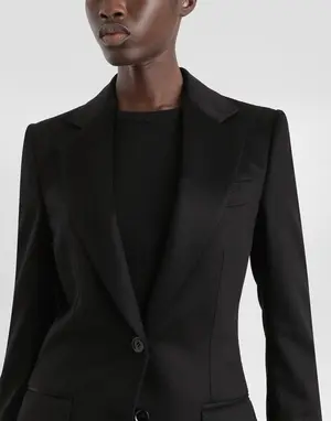 Dolce & Gabbana Single-breasted Silk And Cashmere Jacket